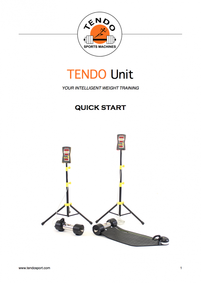 Manuals | TENDO Sports Technology